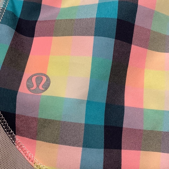 lululemon athletica | Skirts | Lululemon 6 Hotty Hot Plaid Polka Dot ...